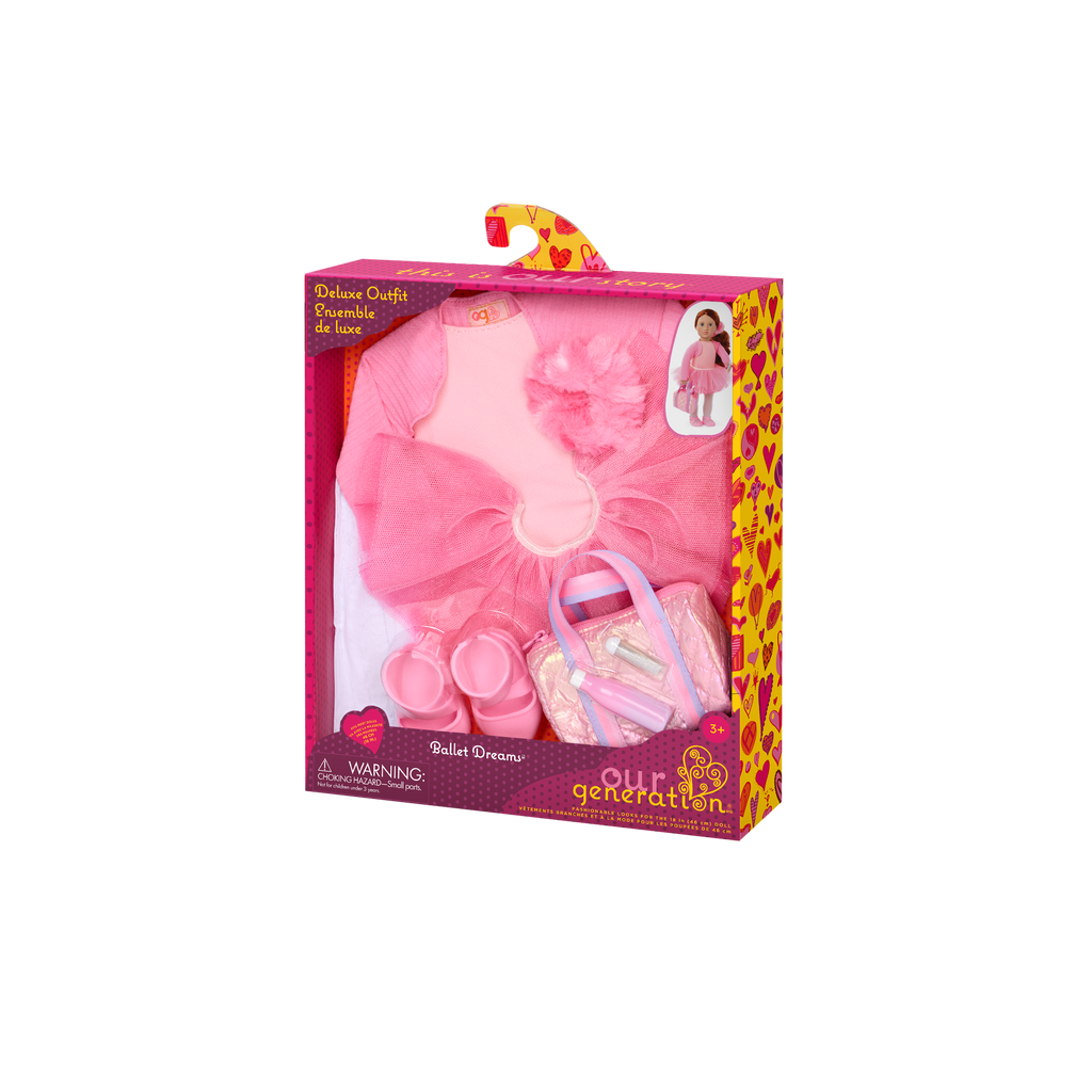Our Generation Ballet Dreams Deluxe Outfit - 18 Inch Doll Ballet ...