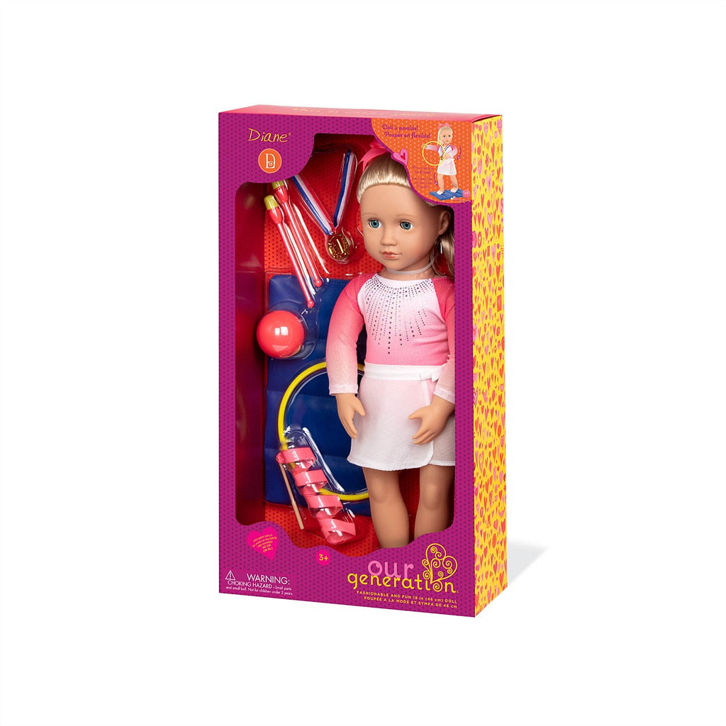 Our Generation Diane Rhythmic Gymnastics Doll 18" | Poseable Doll – Mr ...
